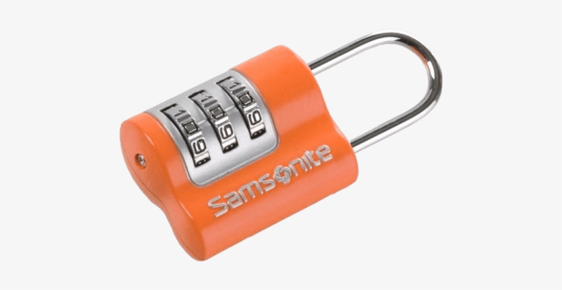 Triple 3 Combination Lock Orange - Samsonite Tsa 3-dial Cablelock ...