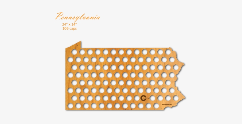 Delaware - Beer Cap Map Pennsylvania - 498x498 PNG Download - PNGkit