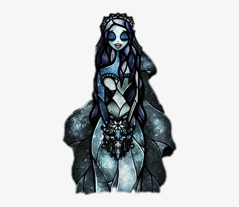 Stained Glass Corpse Bride - 394x631 PNG Download - PNGkit