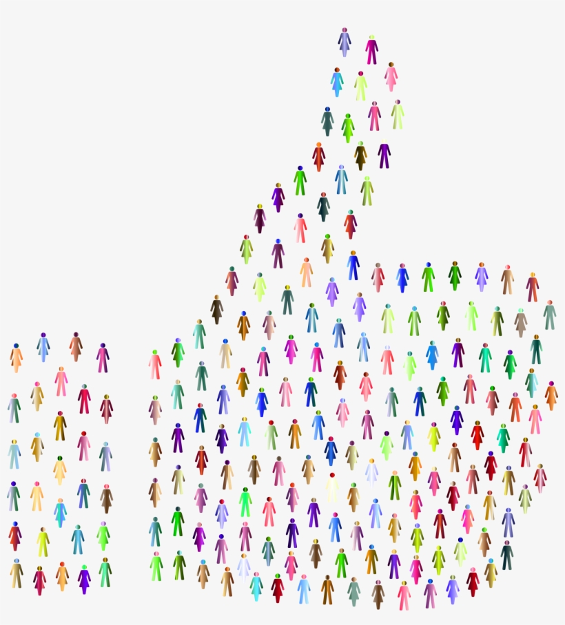 This Free Icons Png Design Of Prismatic People Thumbs - 2118x2243 PNG ...