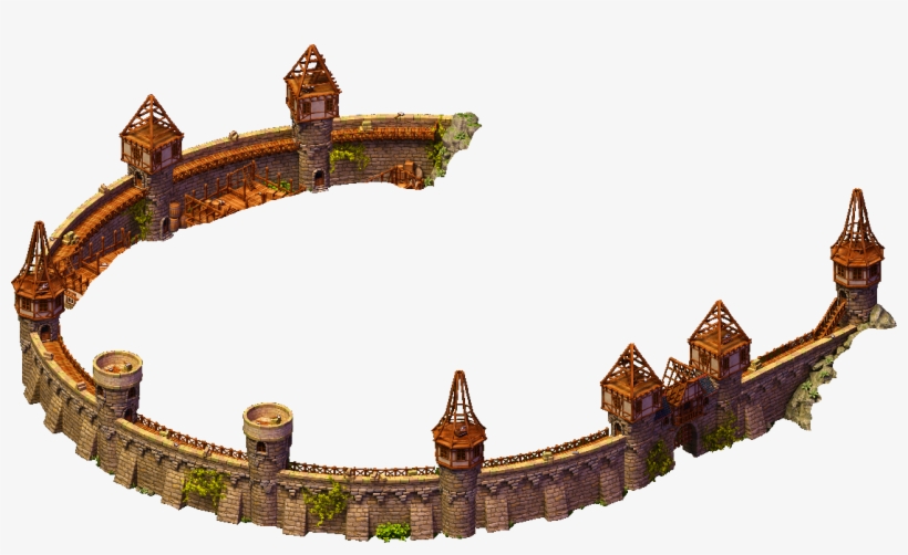 Gaul Castle Walls Stage3 - Wall - 1116x630 PNG Download - PNGkit