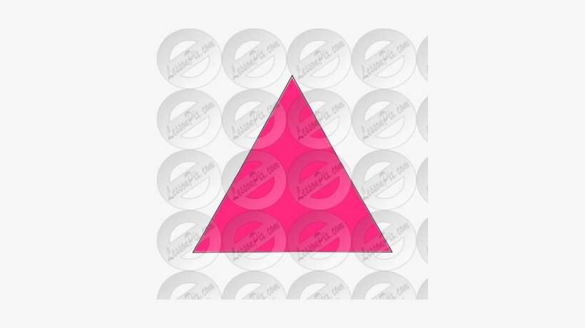 Triangle Clipart Pink Triangle - Triangle - 380x380 PNG Download - PNGkit