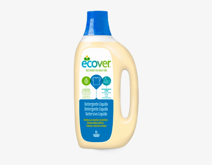 Detergente Liquido Bio 1,5 L Ecover - Ecover Laundry Liquid Non Bio - 1500 Ml - 600x600 PNG ...