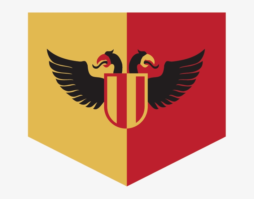 Split Yellow , Red (right) Flag With A Black, Medieval - Red And Yellow ...