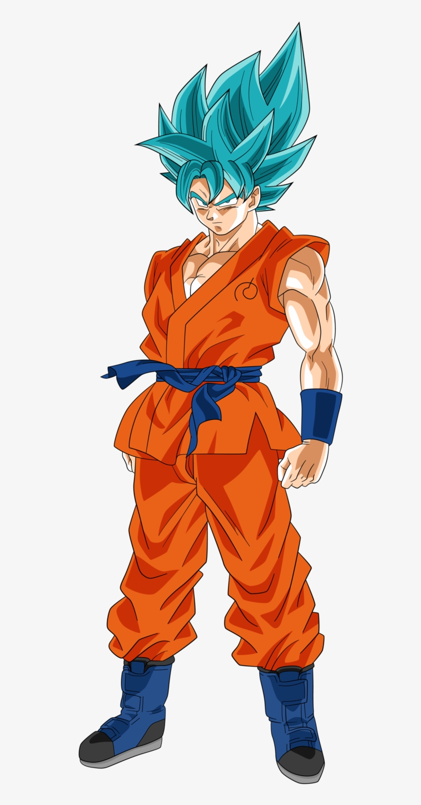 Goku Ssjg1 - Son Goku Whis Gi - 537x1488 PNG Download - PNGkit