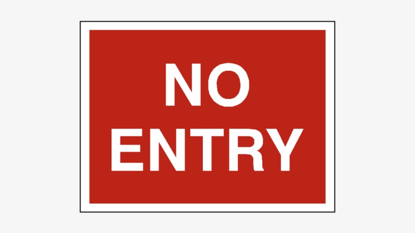 No Entry Traffic Sign - Car Park No Entry Sign - 600x600 PNG Download ...