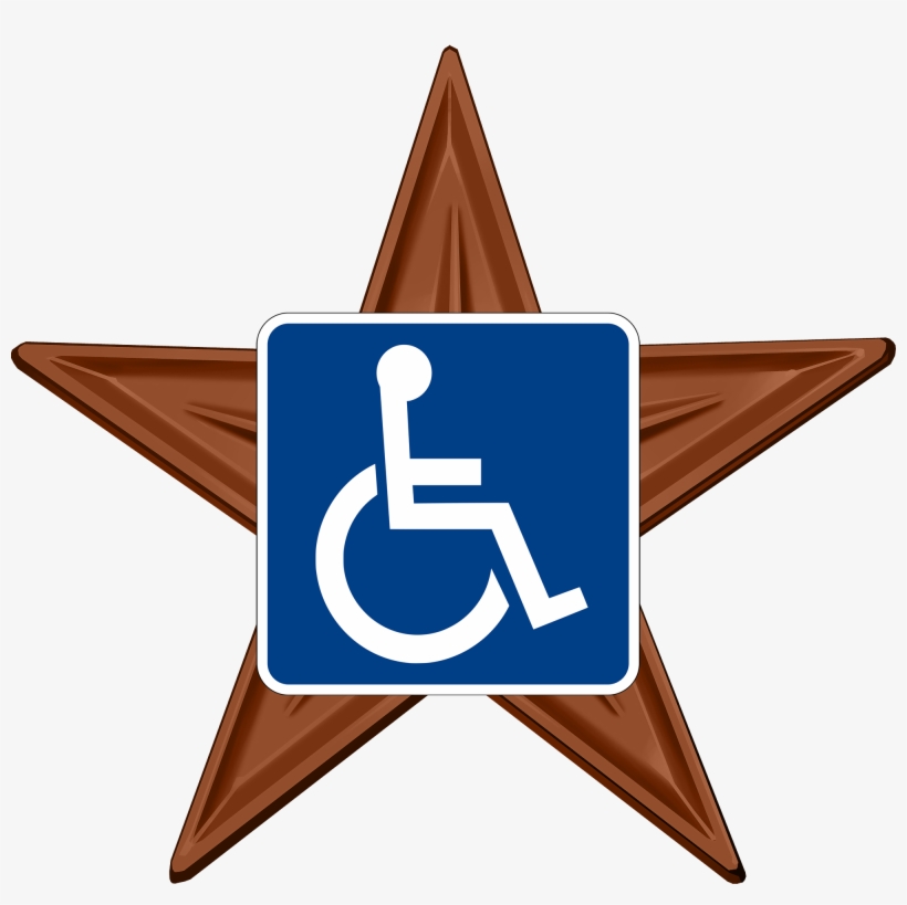 Download Transparent Disability Barnstar Hires - Handicapped Sign - PNGkit