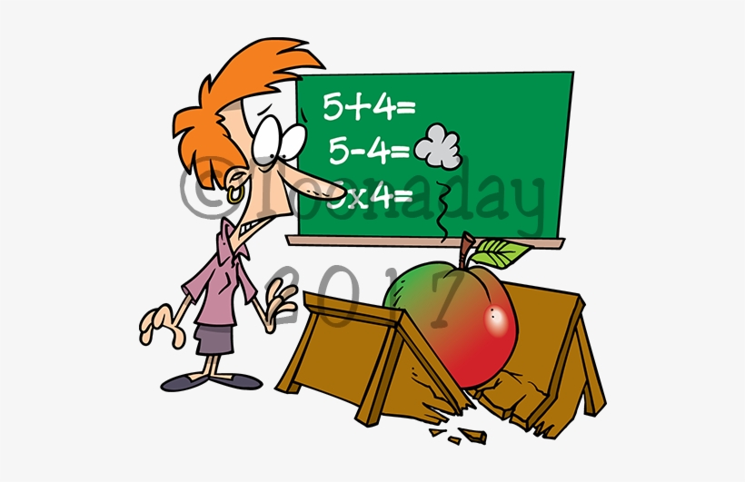 Math Teacher Cartoon - 600x450 PNG Download - PNGkit