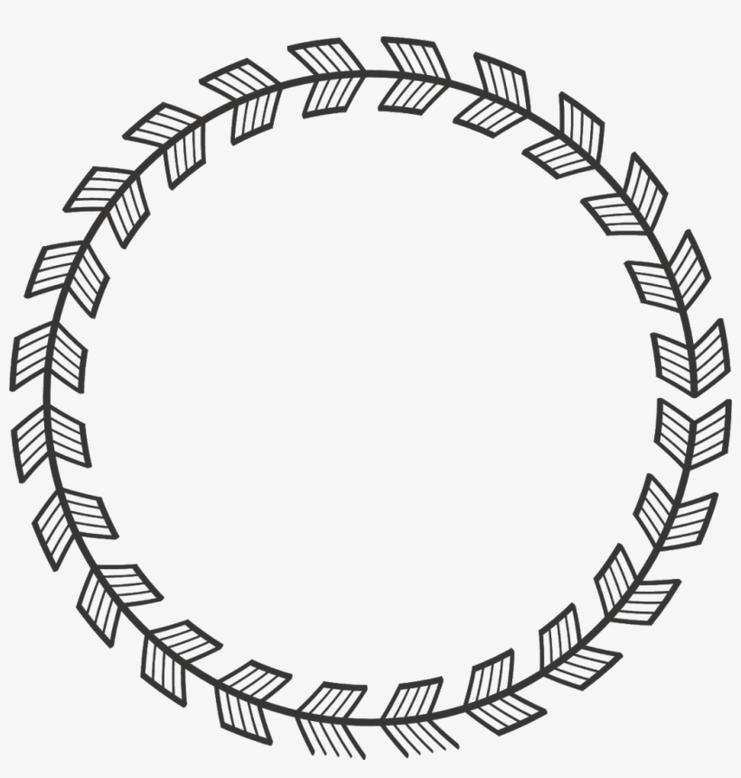 Arrow Arrows Vinesandleaves Wreath Circle Round Frame - Bracelet ...