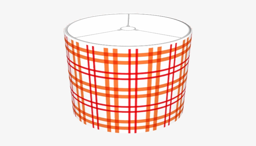 Orange And Red Tartan - Circle - 674x516 PNG Download - PNGkit
