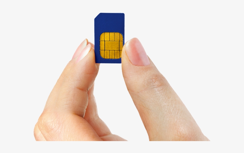 Sim Cards Banner Image - Sim Card In Hand - 608x608 PNG Download - PNGkit