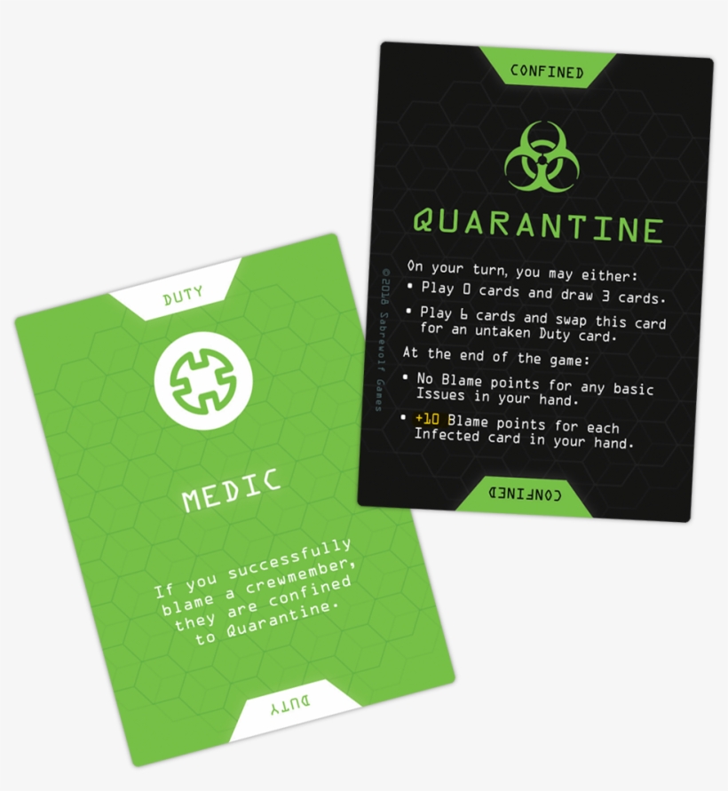 An Image Of The Quarantine Card - Quarantine - 1021x1065 PNG Download ...