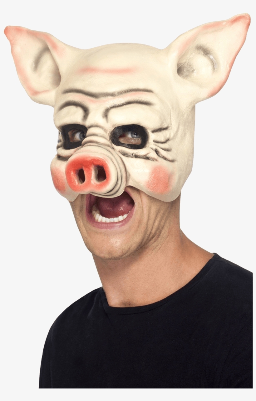 Pig Mask, Latex Half Overhead Mask - 799x1266 PNG Download - PNGkit