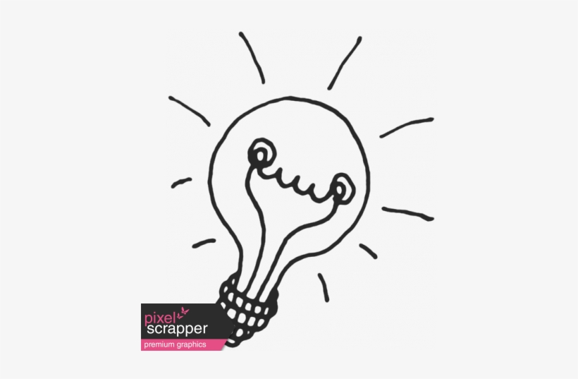 Work Day - Zentangle Doodles - Light Bulb - Digital Scrapbooking ...