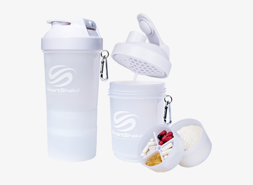 Smartshake 600ml Neon White Shaker - 557x600 PNG Download - PNGkit