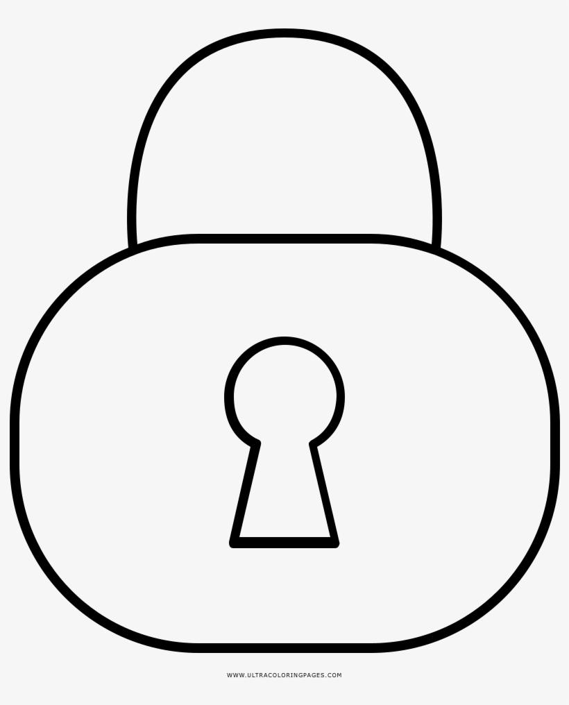 Padlock Coloring Page - Drawing - 1000x1000 PNG Download - PNGkit