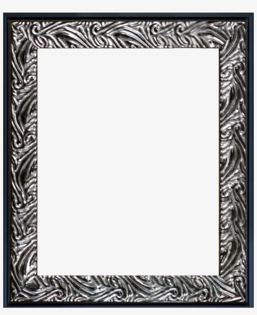 Download Transparent Ornate Silver Frame 8"x10" Museum Frame - PNGkit