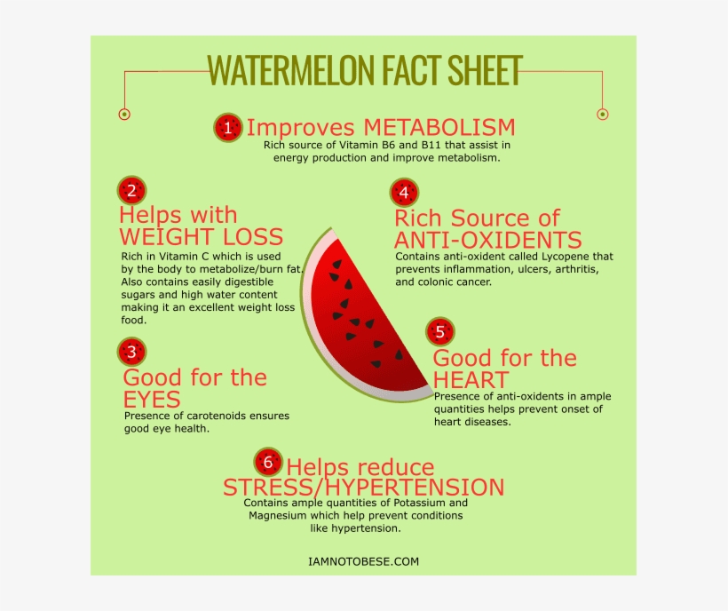 Watermelon Health Facts - Health Fact - 615x608 PNG Download - PNGkit