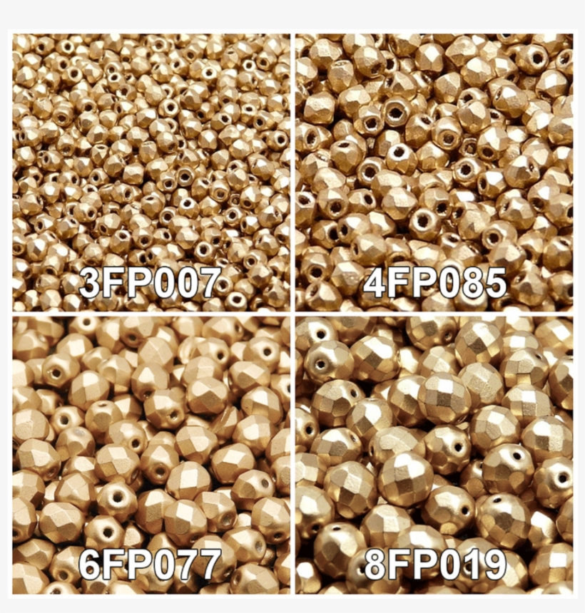 Czech Fire Polished Glass Beads Set Round 3mm, 4mm, - Fire-polished ...