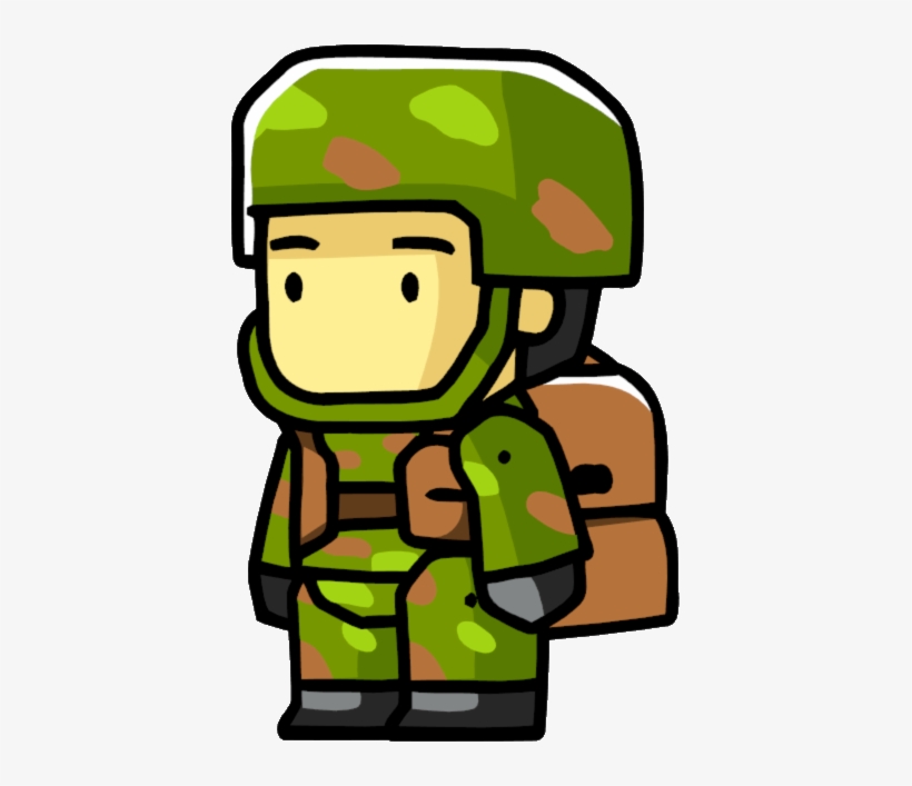 Paratrooper Male - Scribblenauts Unlimited Soldier - 403x627 PNG ...