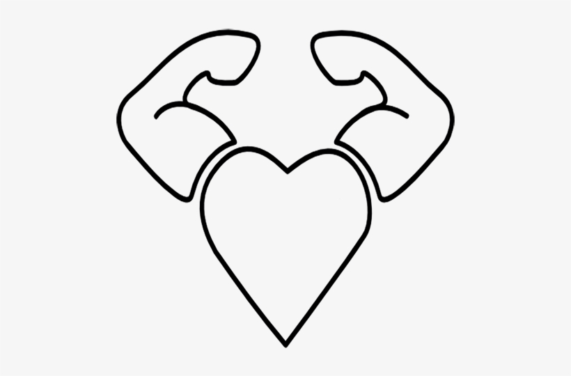 Healthy Heart And Wellbeing Lifestyle Icon - Strong Heart Icon Vector ...