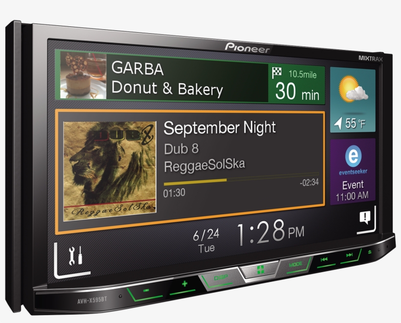 Avh X595bt Double Din Dvd Multimedia Av Receiver With - 1600x1239 PNG ...