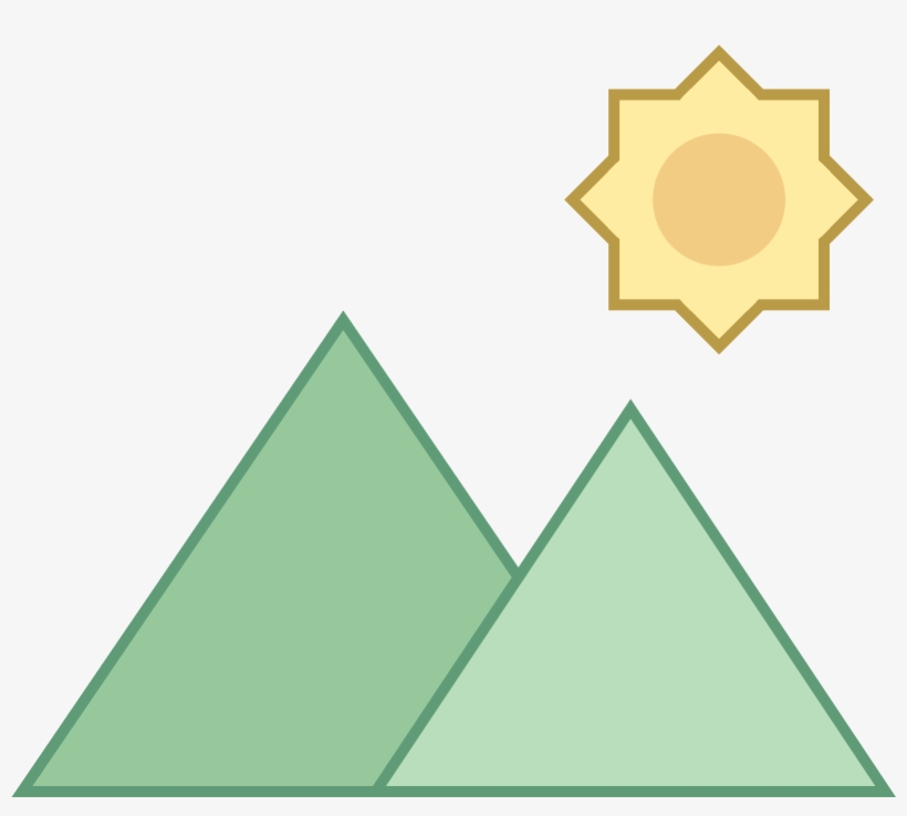 The Icon Shows Two Triangles - Yellow - 1600x1600 PNG Download - PNGkit