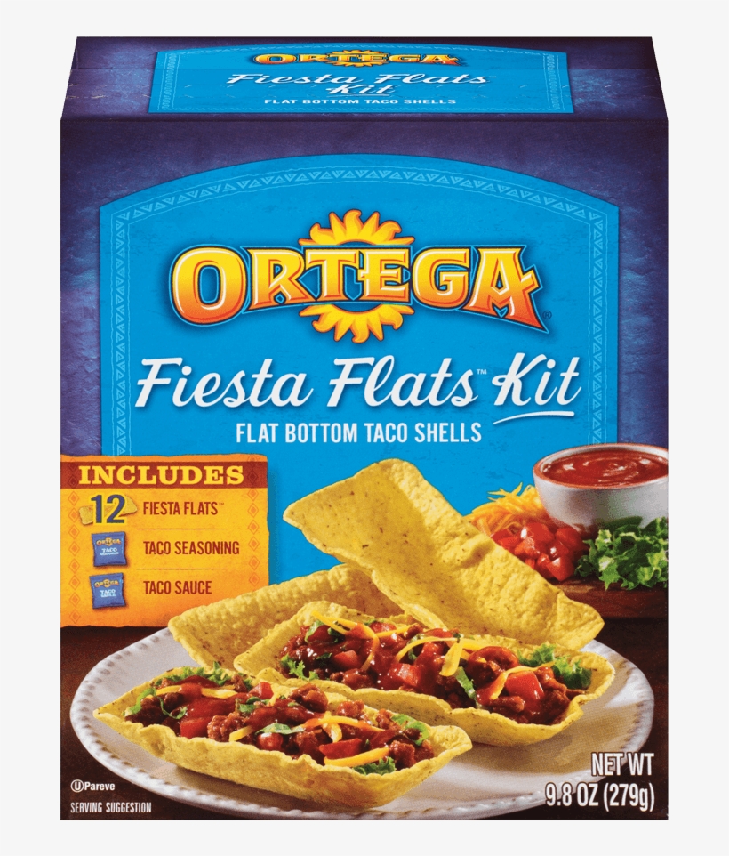 Fiesta Flats Taco Kit - Ortega Taco Kit - 900x900 PNG Download - PNGkit