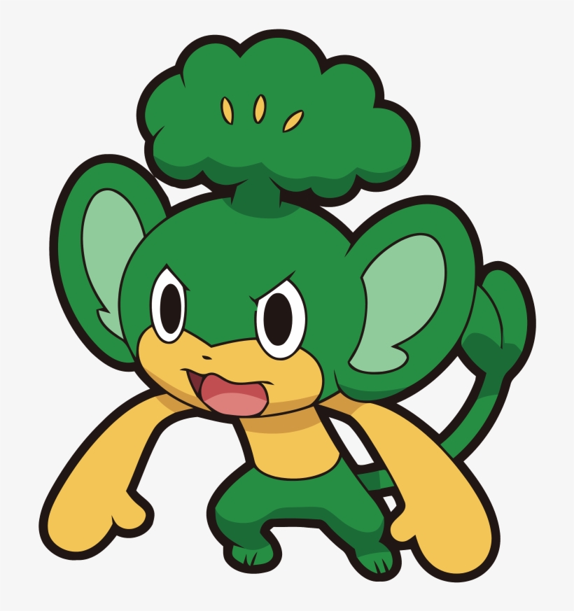 511pansage Bw Anime 2 - Pokemon Pansage - 727x807 PNG Download - PNGkit