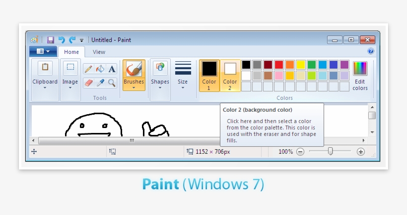 Paint Example 001 - Menu Bar In Paint - 800x364 PNG Download - PNGkit