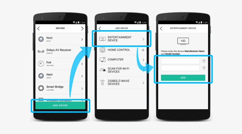 Harmony App Scan Devices - Add Device App - 624x386 PNG Download - PNGkit