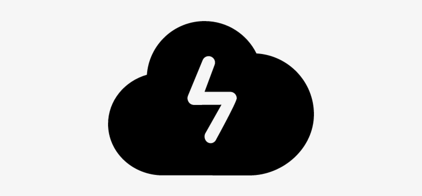 Storm Black Cloud With A Lightning Bolt Shape Inside - Lightning ...