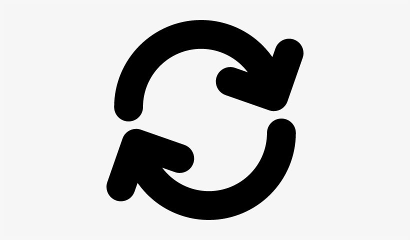 Two Curved Arrows Vector - Two Curved Arrows Icon - 400x400 PNG ...
