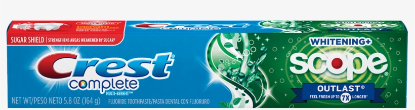 Crest Complete Whitening Plus Scope Outlast Toothpaste - Crest With ...