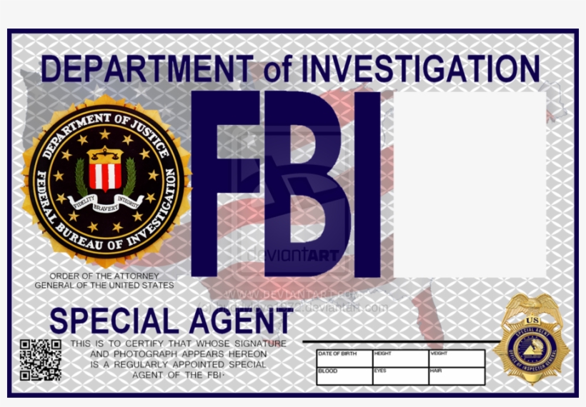 Download Transparent Download Fake Fbi Badges Clipart Badge Federal Bureau - Fbi And Law ...