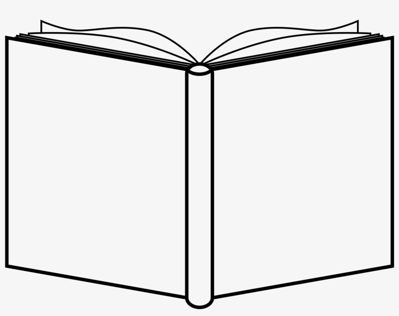 Book Open Outline Big Image Png - Open Book Outline - 2400x1794 PNG ...