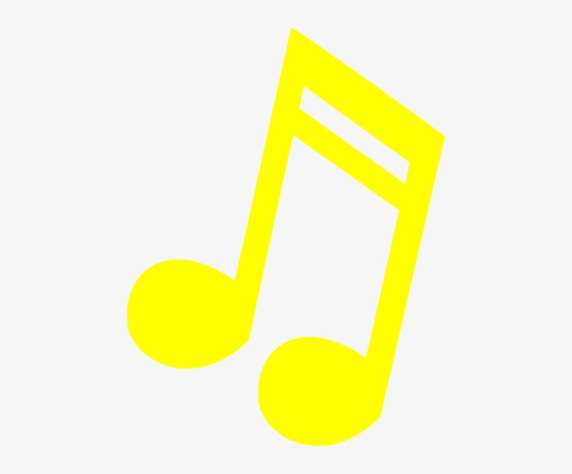 Download Transparent This Free Clipart Png Design Of Yellow Music Note ...