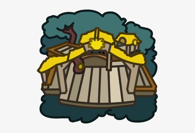 Yellow Puffle Tree House Icon - Cartoon - 509x479 PNG Download - PNGkit