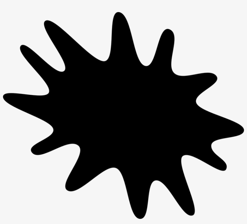 Ink, Black, Paint, Splash, Spot, Mud, Splat - Splash Clipart Black ...