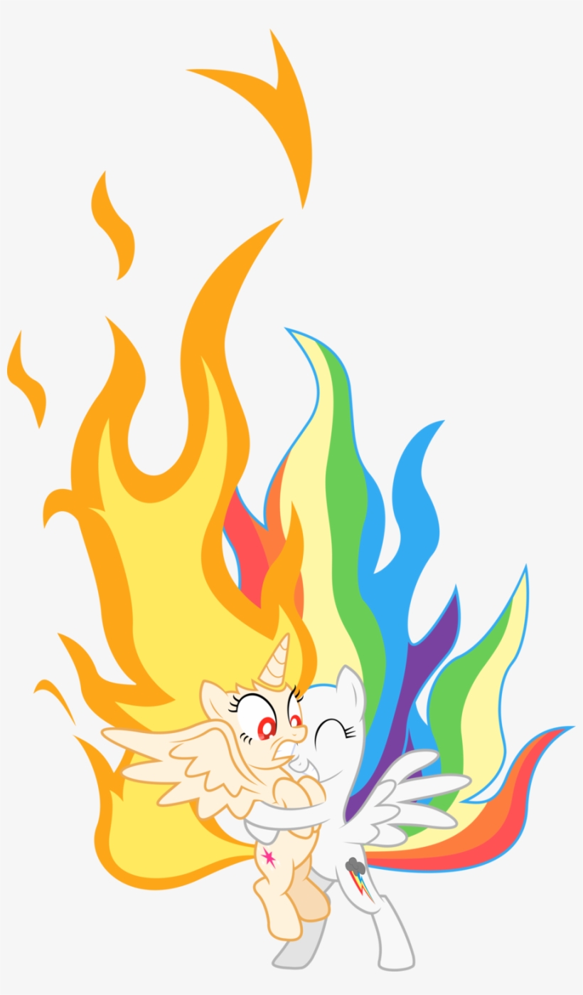 Mlp Fire Vector Best - Princess Rainbow Dash - 900x1491 PNG Download ...