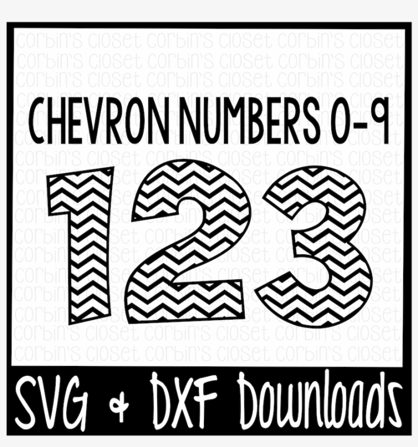 Chevron Numbers Svg * Chevron Pattern Cut File By Corbins - Scalable ...