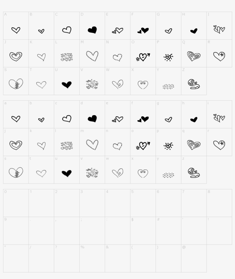 Mtf Heart Doodle Font - Font - 1000x1150 PNG Download - PNGkit