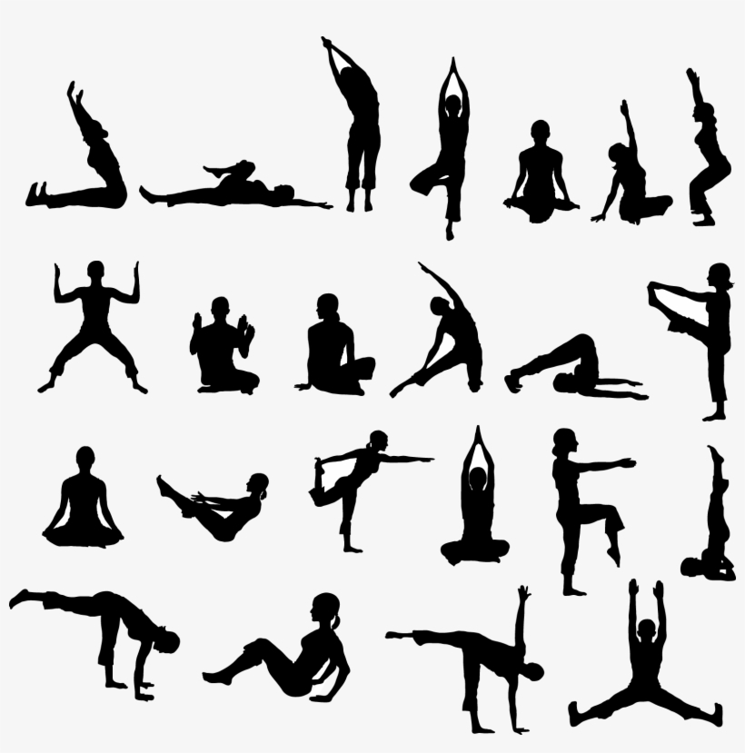 Crunch Exercise Silhouette Clipart B53c0r Clipart - Yoga For Physical ...