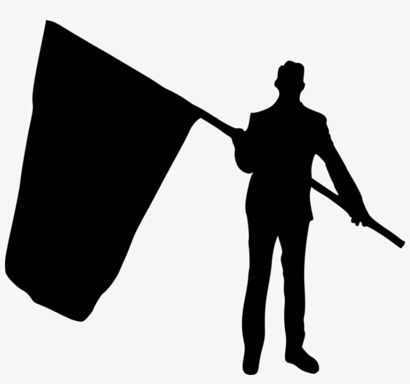 Free Png Person With Flag Silhouette Png Images Transparent - Man ...