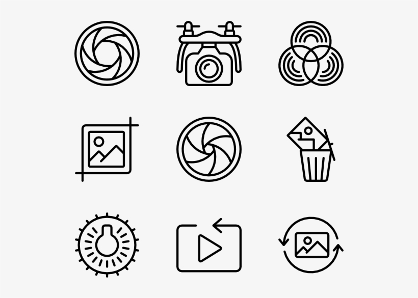 Download Transparent Photography 80 Icons - Social Media Logo White ...