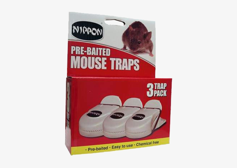 Nippon 3x Pre-baited Mouse Traps - 500x500 PNG Download - PNGkit