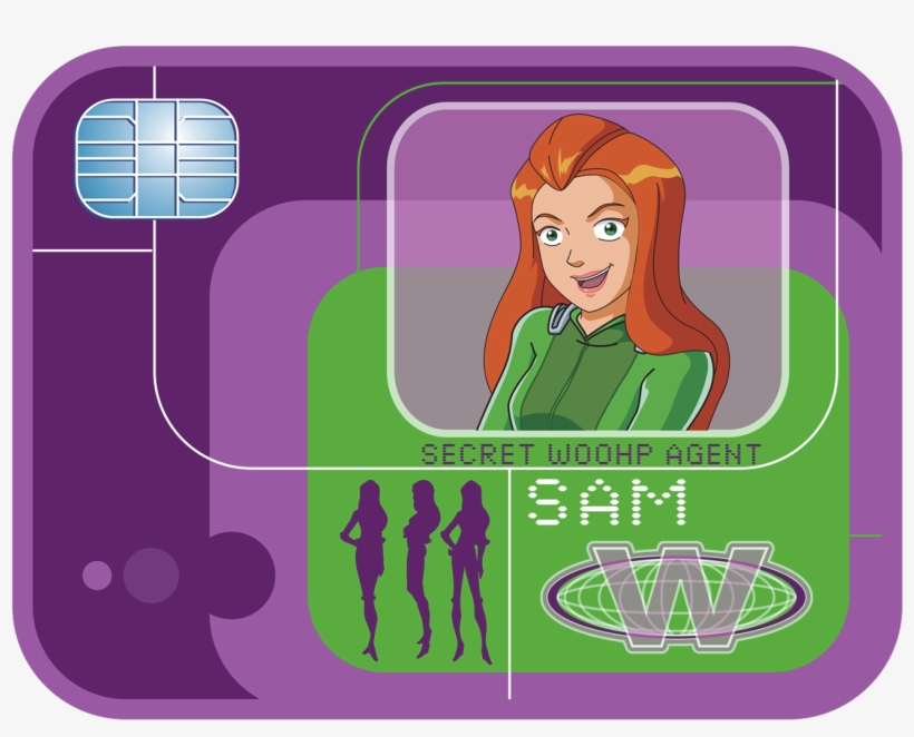 Badge Sam - Totally Spies Sam - 1500x1000 PNG Download - PNGkit