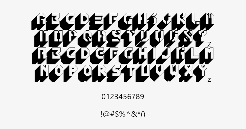 Retro Blockbuster Example Blockbuster Character Map - Blockbuster Font ...