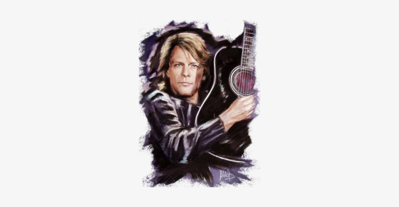 Bon Jovi - Illustration - 674x518 PNG Download - PNGkit