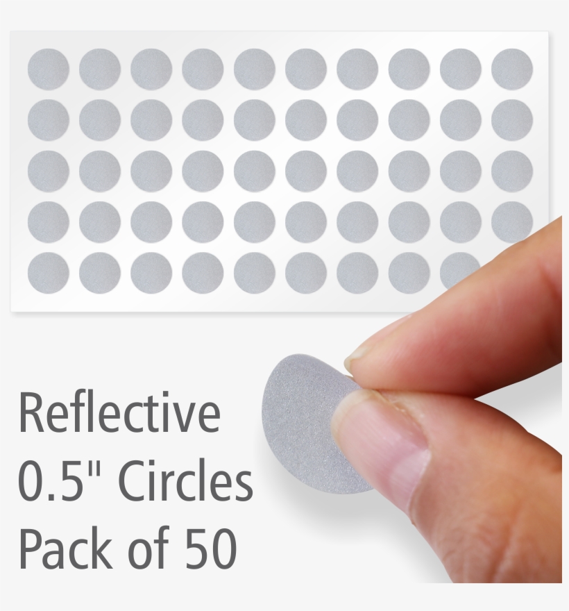 Reflective Dots Label - Reflective Sticker Dots - 800x800 PNG Download ...